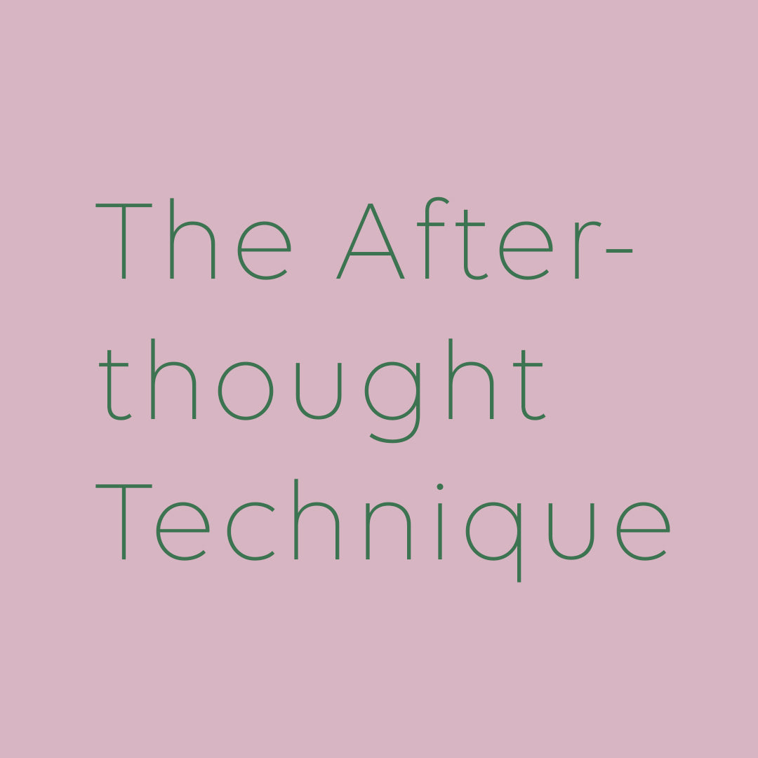 The Afterthought Technique – Pom Pom Publishing